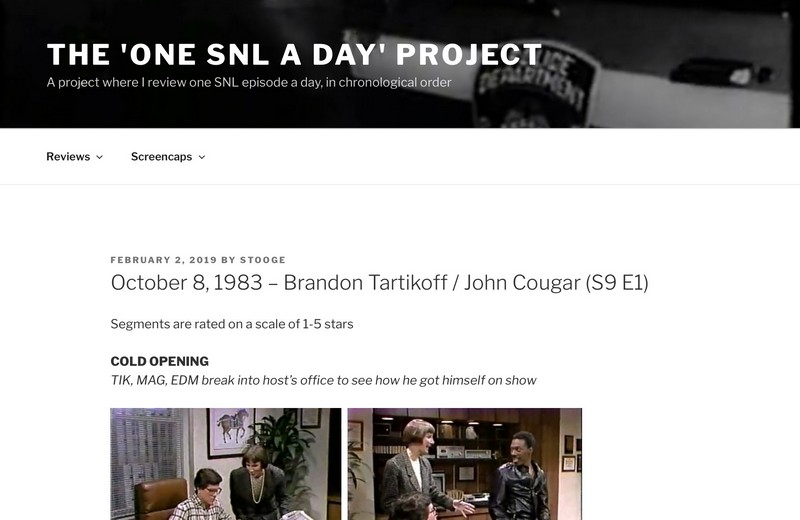 9 – The 'One SNL a Day' Project